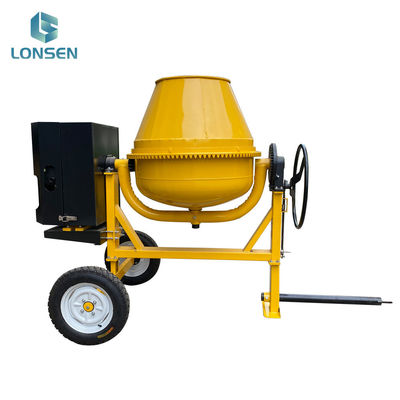400L Mobile Portable Concrete Mixer with 2 Tyre Efficiently Serves ...